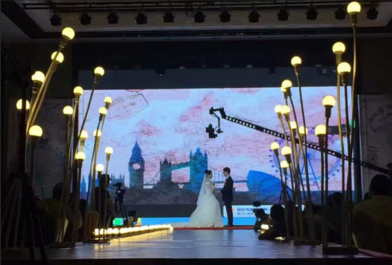 Different Stage Design of led video wall for wedding - TreeVisuals