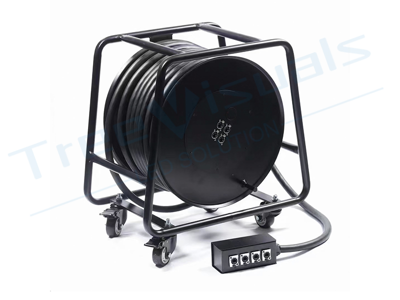 CAT6 Cable Cart for Big LED Screen Wall - TreeVisuals