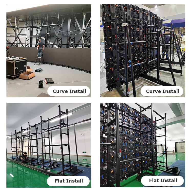 Ground Support Truss System for LED Screen Wall - TreeVisuals