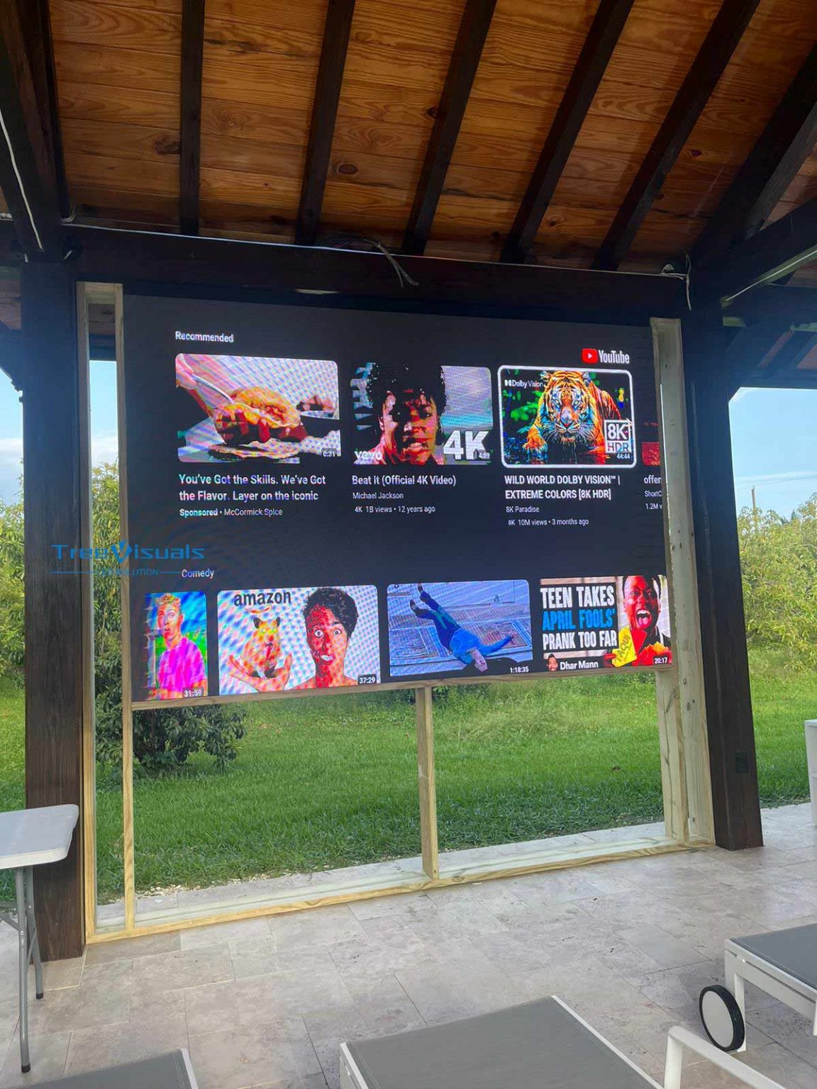 P2.604 Outdoor LED TV Screen for Patio - TreeVisuals