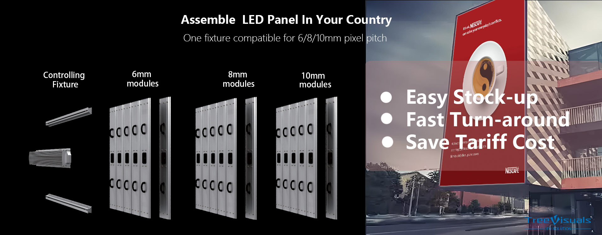 Co-operation on LED Panel Assembly - TreeVisuals